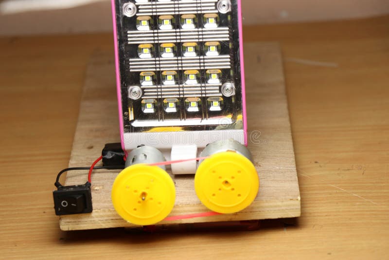 Small Electricity Generator Model with LED Panel and Switch Stock Photo ...