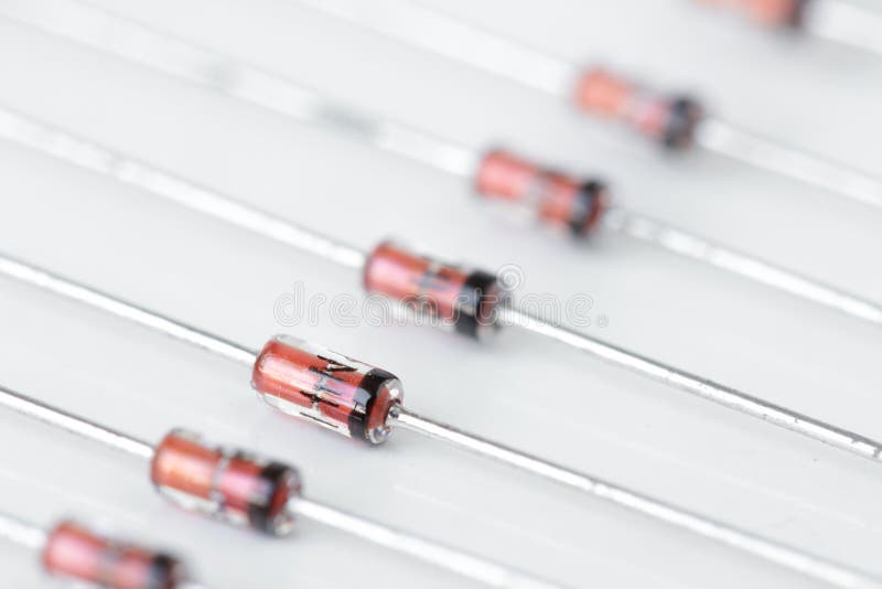 Small Electronic Diodes Macro Stock Photo - Image of objects, small ...