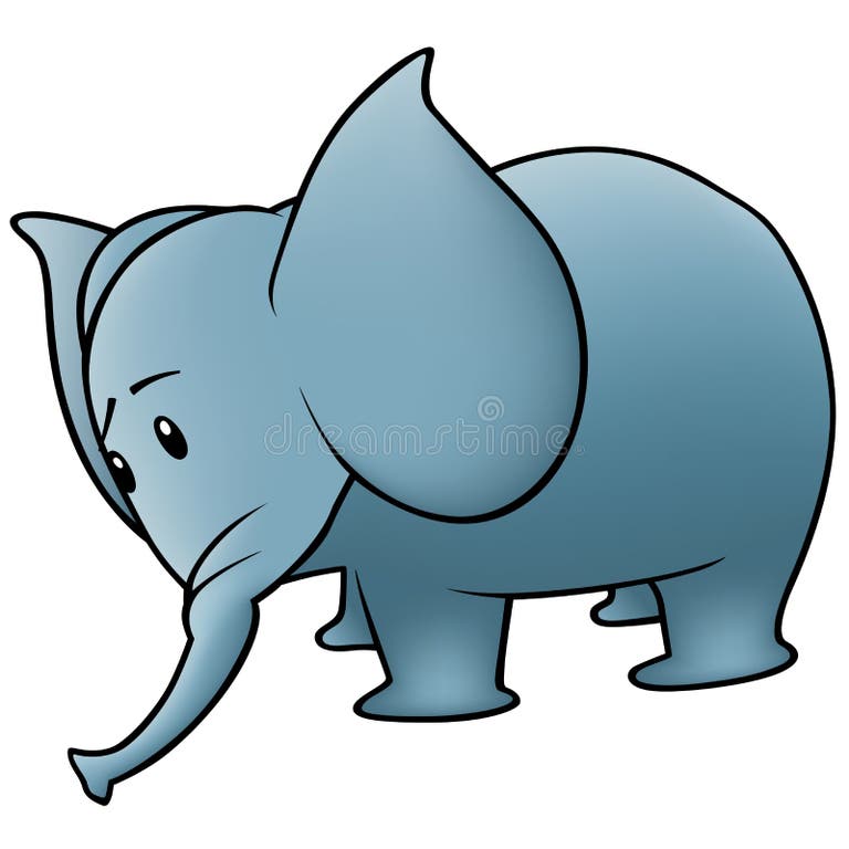 Small Blue Elephant Stock Illustrations – 2,371 Small Blue Elephant ...