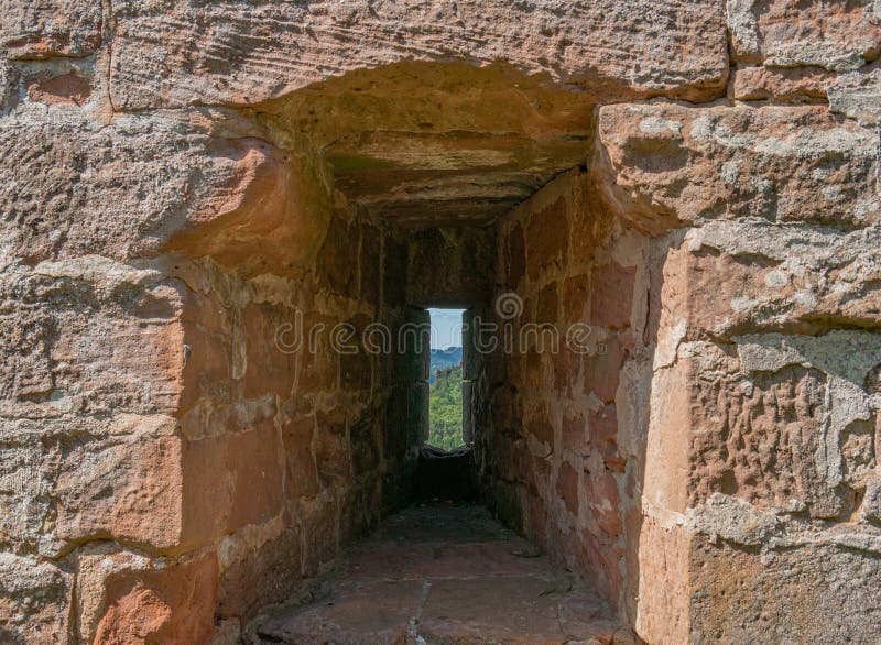 Small Embrasure in a Fortification Wall Stock Image - Image of wall ...