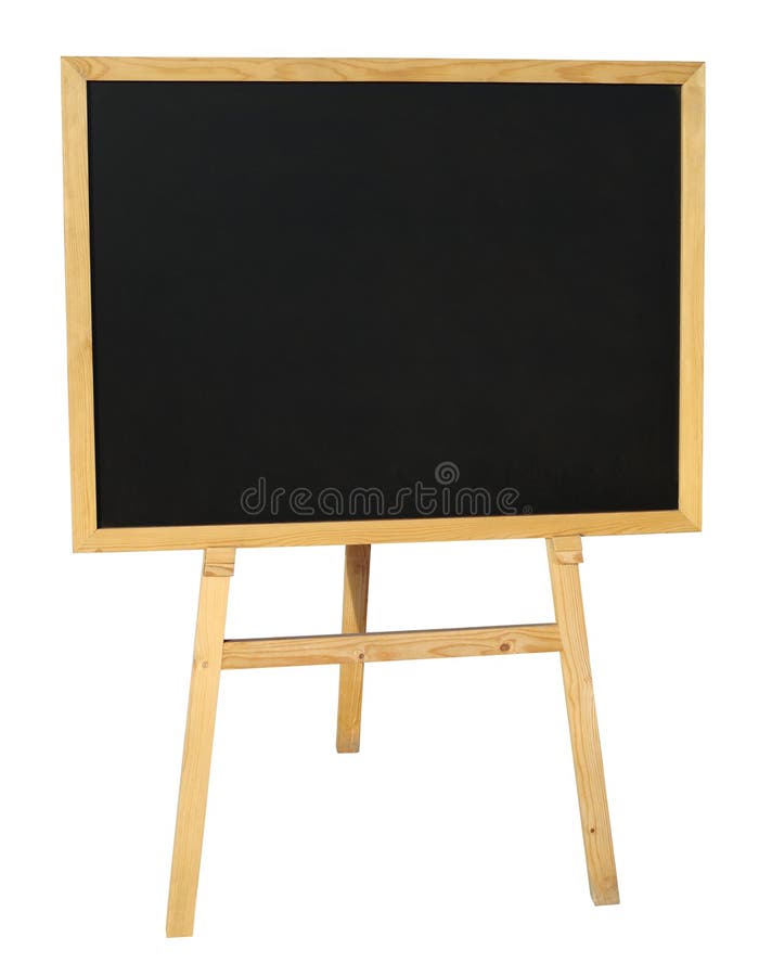 Small Empty Black Wooden Blackboard Stock Photo - Image of closeup ...