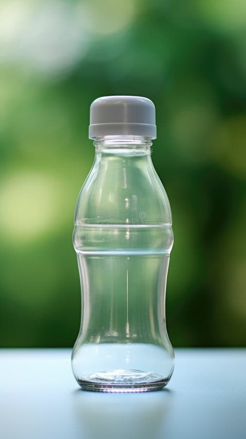 A Small Empty Clear Plastic Bottle with a Lid on Top, AI Stock Image ...