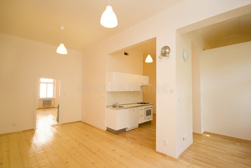 Small empty flat stock photo. Image of lamp, flat, empty - 22520482