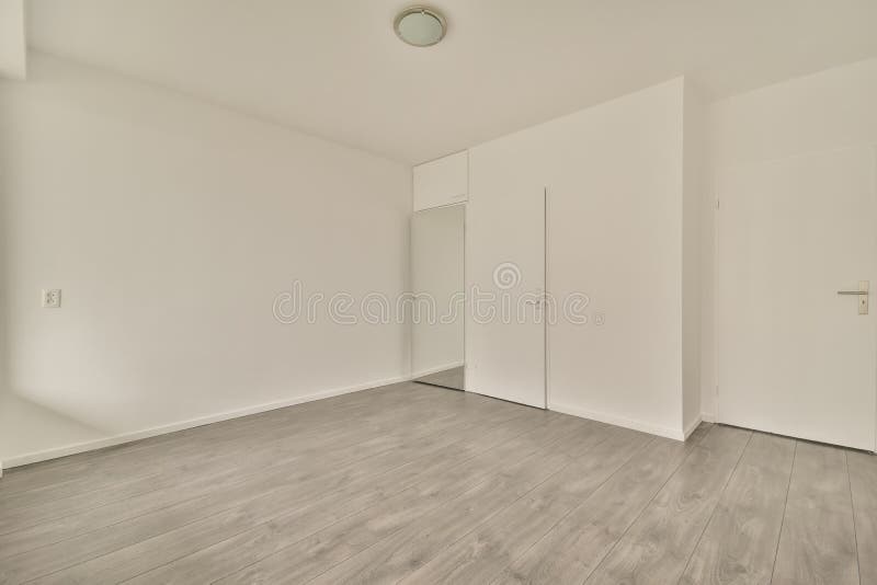 A Small Empty Room with in a Modern House Stock Image - Image of ...