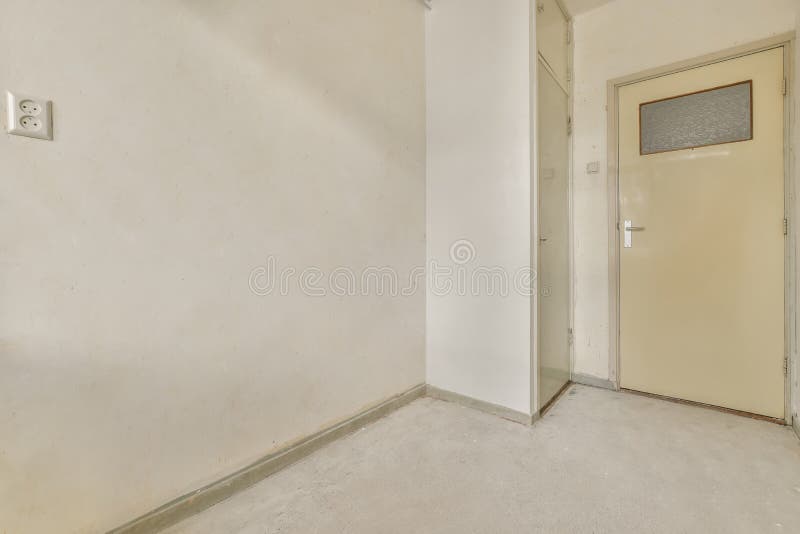 A Small Empty Room with Access To a Balcony Stock Photo - Image of ...