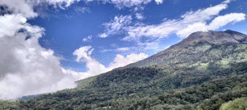 Small Eruption of Mount Arjuno, East Java Stock Photo - Image of green ...