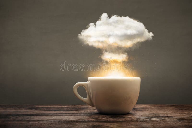 Small Explosion Inside a Coffee Cup Stock Photo - Image of coffee ...