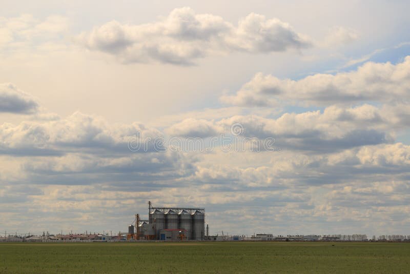 An Old Small Factory Plant Manufactory Works Building in Sepia Colour ...