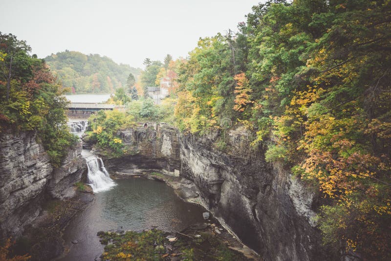Small fall in mountains stock image. Image of forest - 258805937