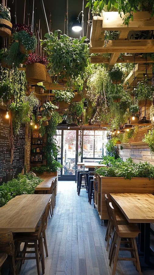 A Small Farm-to-table Restaurant with Fresh Herbs and Vegetables ...
