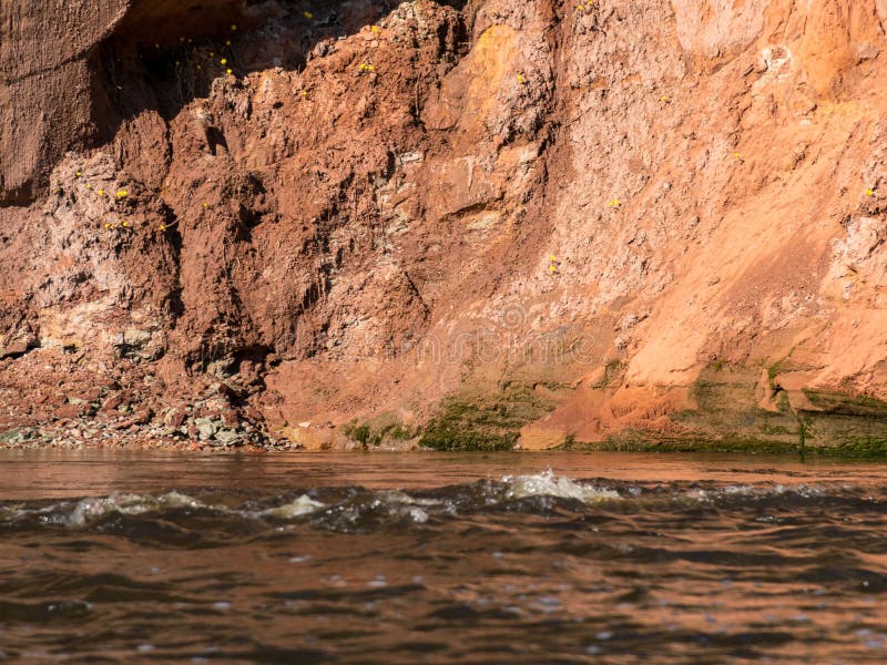 Small, Fast Rivers with Sandstone Cliffs Stock Image - Image of water ...