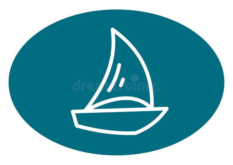 Small Sailing Ship, Icon Icon Stock Vector - Illustration of river ...
