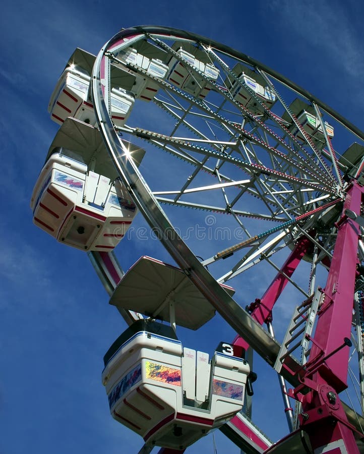 Small Ferris Wheel at a Fair Stock Photo - Image of park, blue: 264018