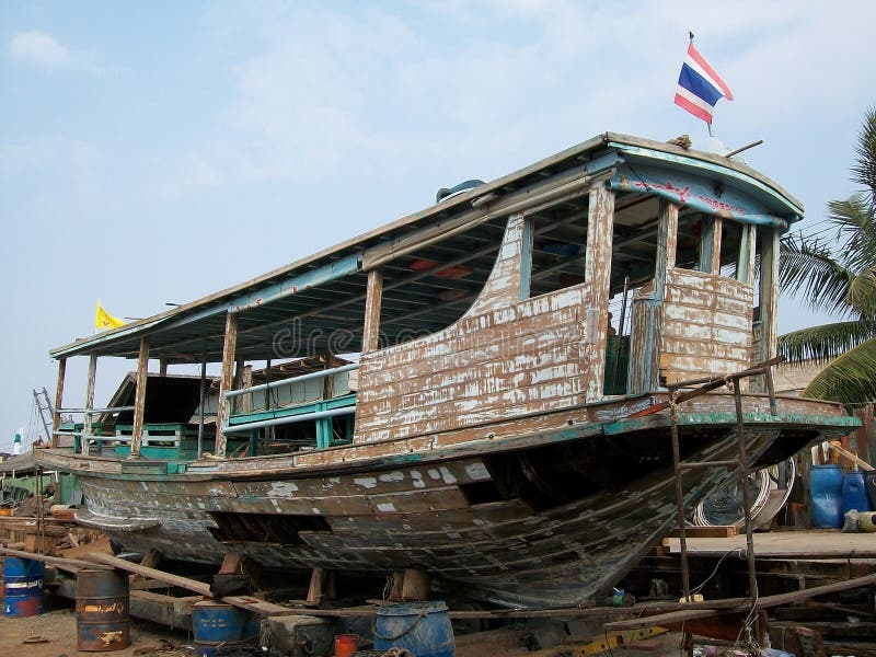 Small ferry at dockyard stock image. Image of dockyard - 51325321