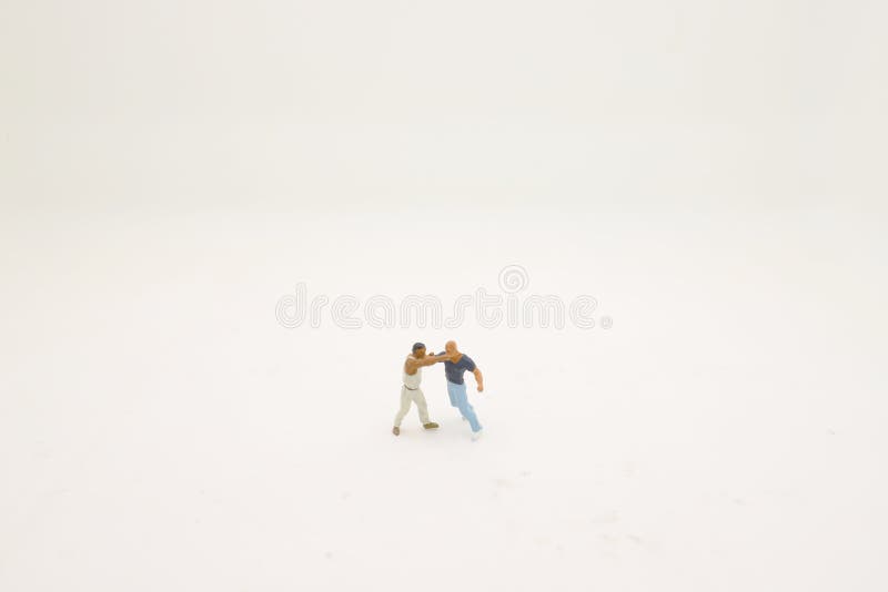 A Small of Figure are Fighting on Board Stock Photo - Image of sport ...