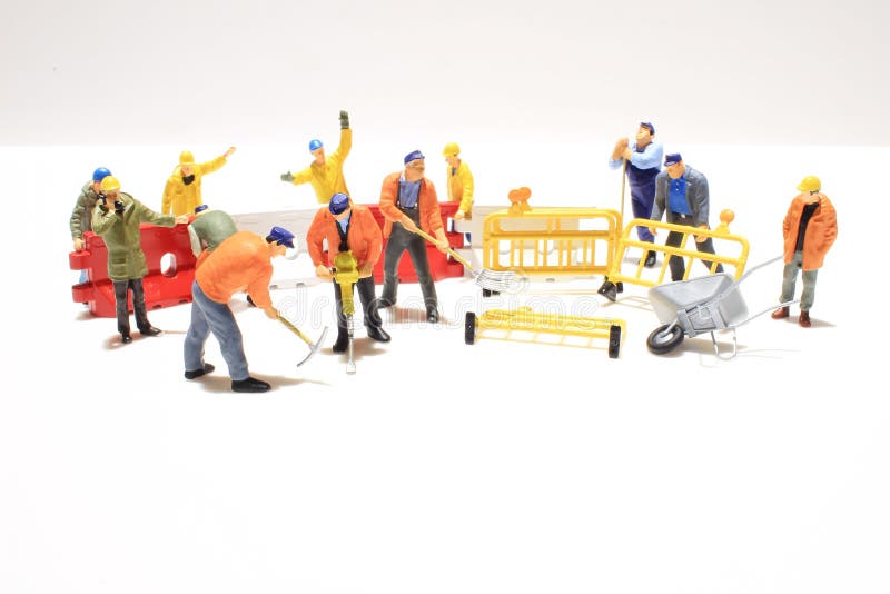 Small Figure of Men Digging Stock Image - Image of dirt, digger: 86504311