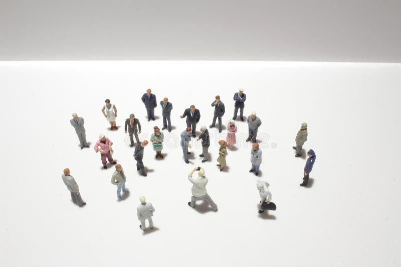 Small Figures of Business Meeting Stock Image - Image of figure ...