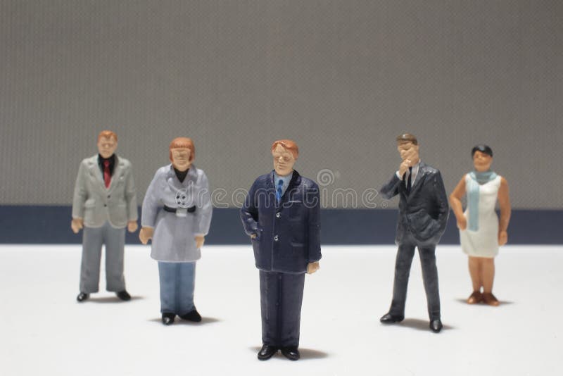 Small Figures of Business Meeting Stock Image - Image of lifestyle ...