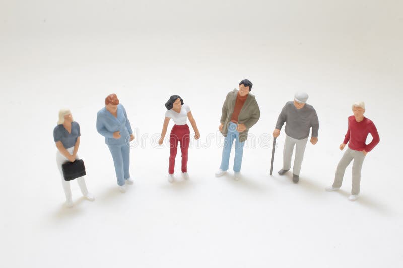 Small Figurines Diverse People Representing Stock Photos - Free ...