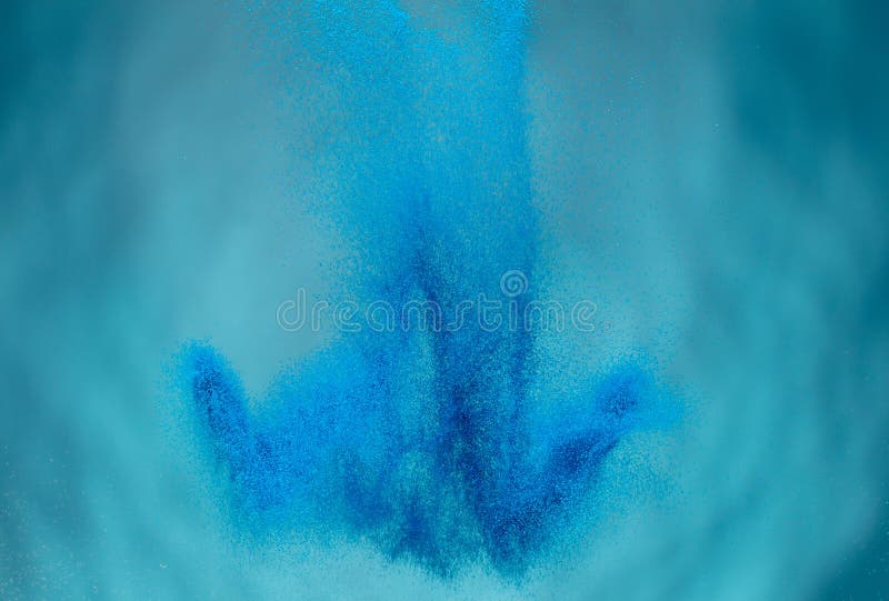 Small Fine Size Sand Flying Explosion, Golden Grain Wave Explode ...