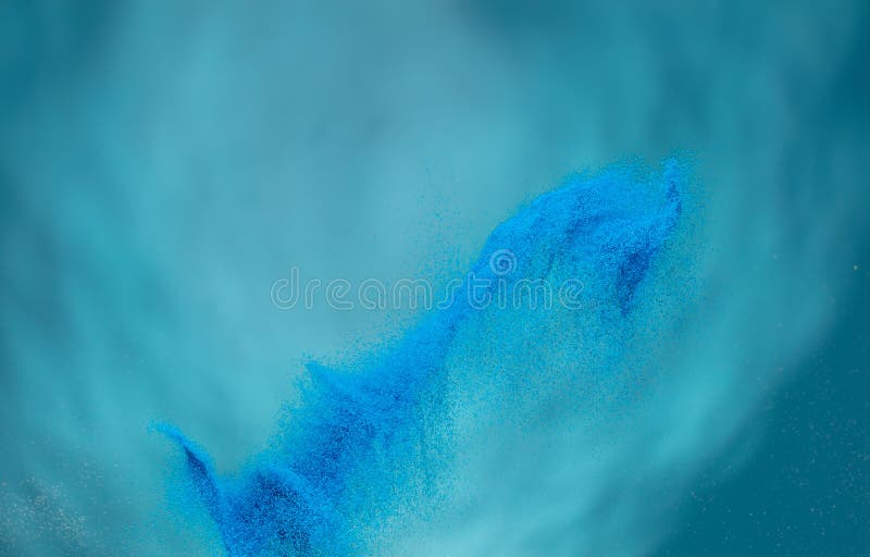 Small Fine Size Sand Flying Explosion, Golden Grain Wave Explode ...