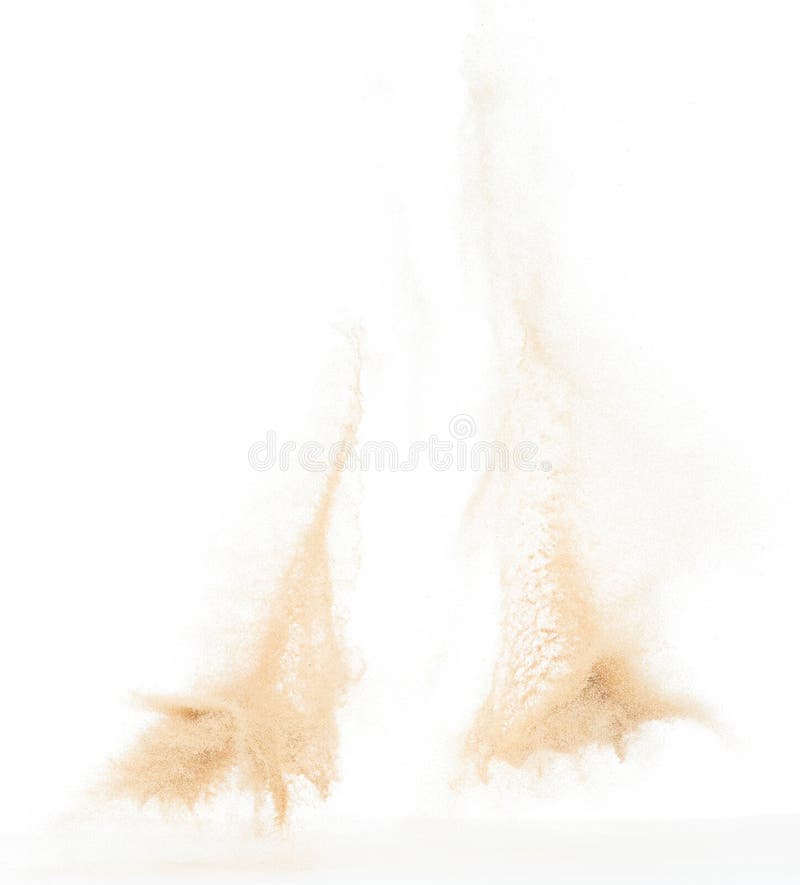 Small Fine Size Sand Flying Explosion, Golden Grain Wave Explode ...