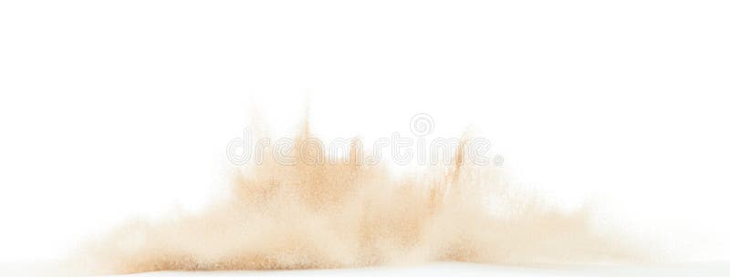 Small Fine Size Sand Flying Explosion, Golden Grain Wave Explode ...