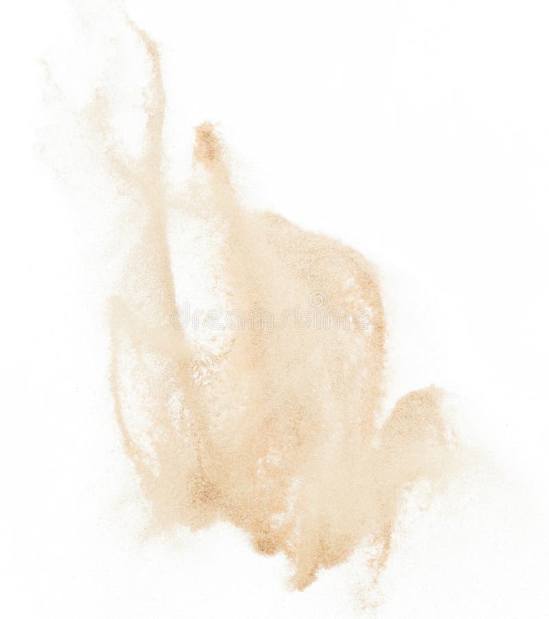 Small Fine Size Sand Flying Explosion, Golden Grain Wave Explode ...