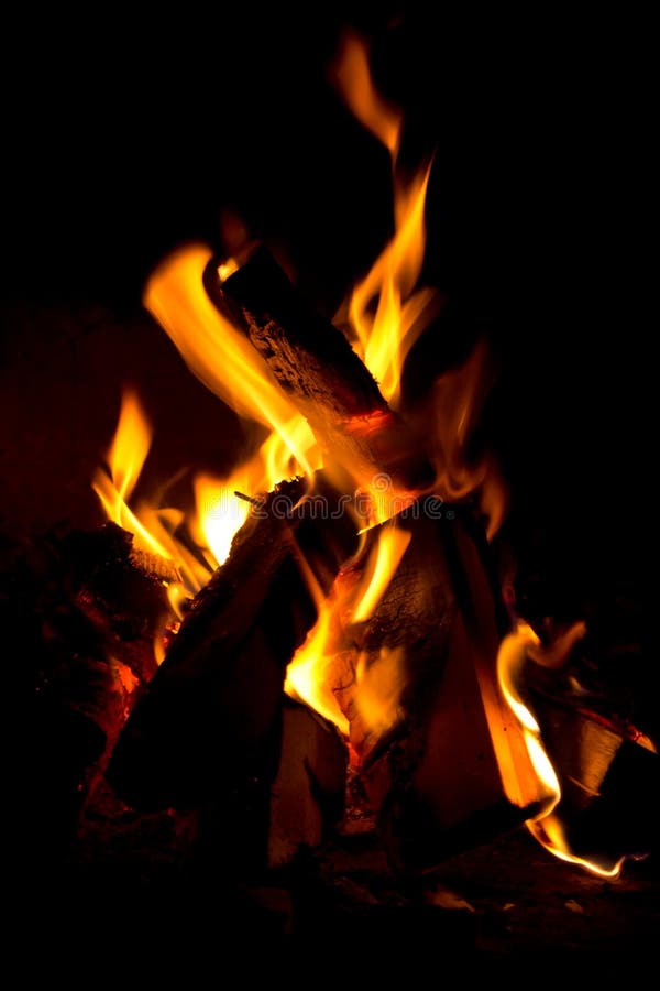 Small fire stock image. Image of scorch, firewood, yellow - 25447731