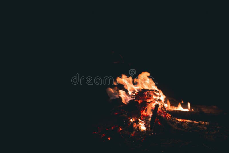 A small fire is burning stock photo. Image of starting - 262472634