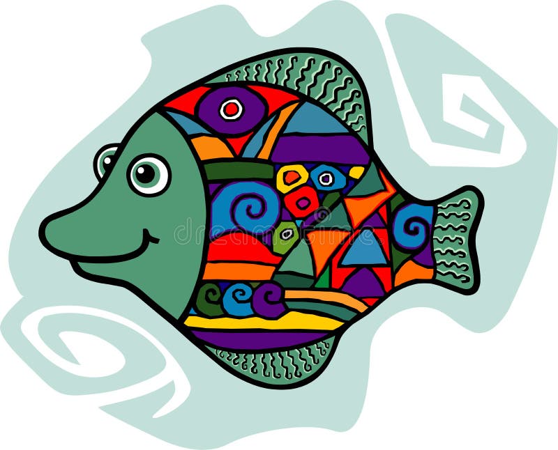 Multi Coloured Small Fish Stock Illustrations – 6 Multi Coloured Small ...