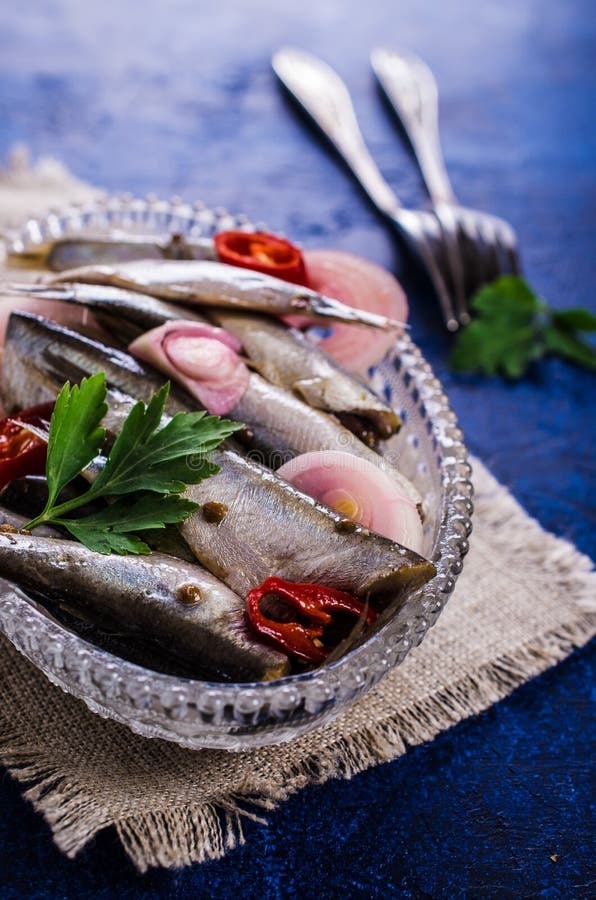 Small fish in brine stock image. Image of pickle, brine - 86662967