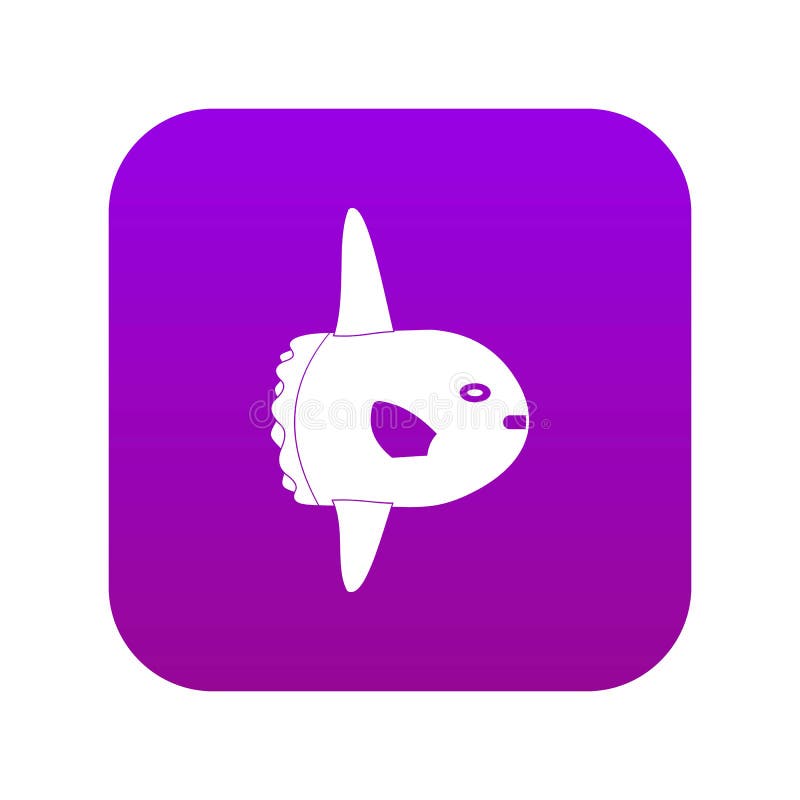Purple Fish Icon, Cartoon Style Stock Vector - Illustration of fish ...