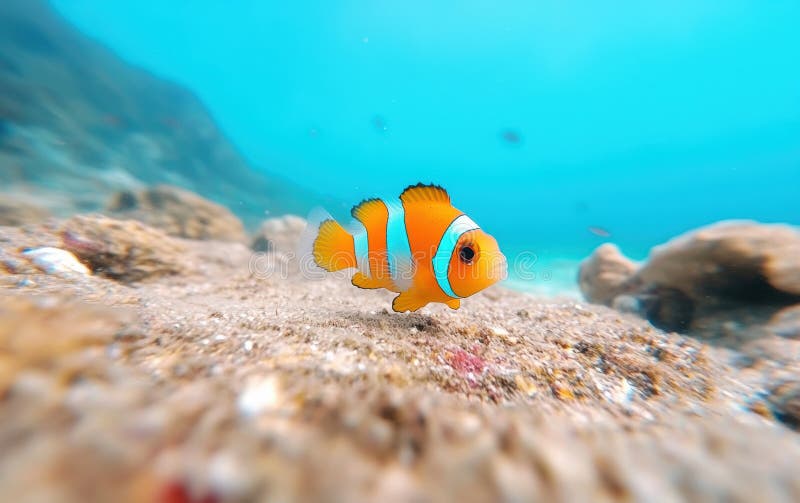 Small Fish Perched on Sand, Showcasing Its Unique Position in a Coastal ...