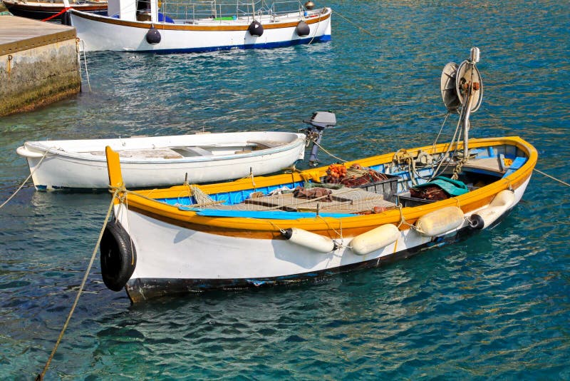 Small fishing boat stock image. Image of fishing, boat - 19918799