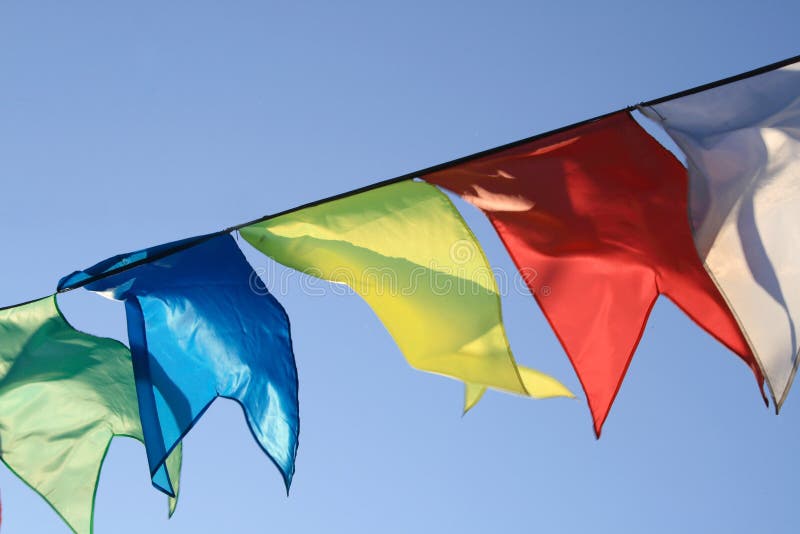 Small Flag Flapping On Wind Picture. Image: 5477794