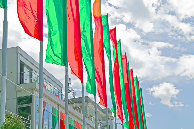 Small flags stock image. Image of municipal, flagpole - 38419153