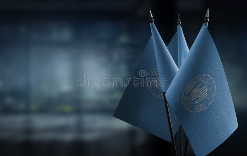 Small Flags of the International Intellectual Property Organization on ...