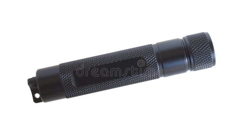 Small flashlight on white stock image. Image of isolated - 86127017