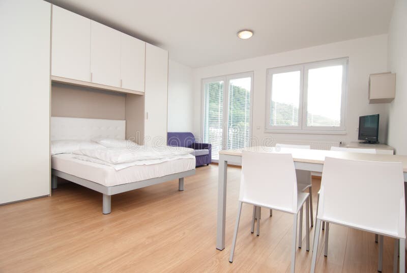 Small flat stock photo. Image of sofa, bright, classic - 35405292