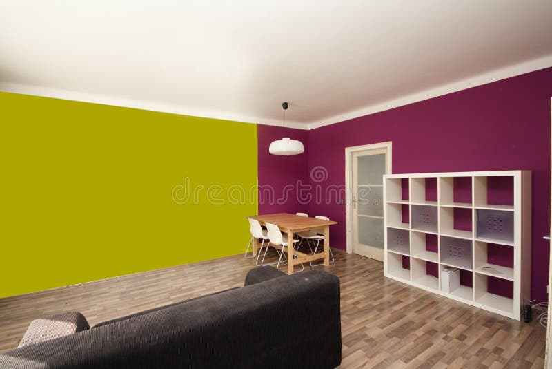 Small flat stock image. Image of door, table, small, interior - 35534283