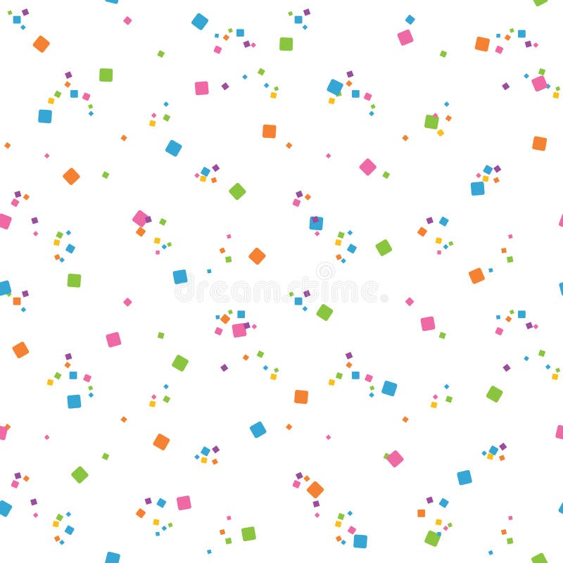 Small Floating Confetti on White Ground. Repeat Design Stock ...