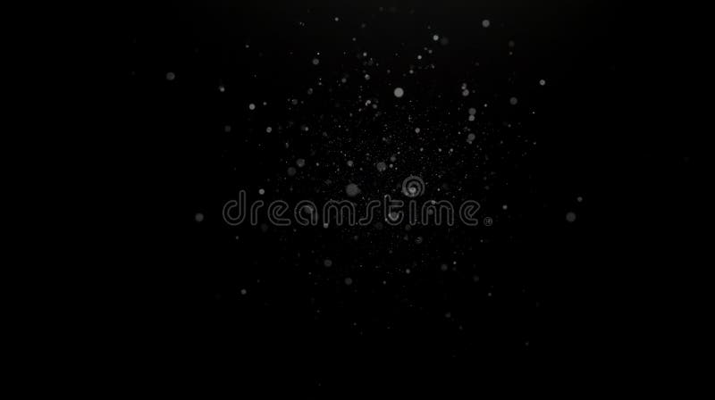 Floating Dust Particles in Air, Dark Background Overlay, Small White ...
