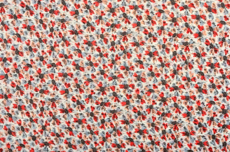 Small Floral Pattern on Fabric. Stock Image - Image of abstract, retro ...