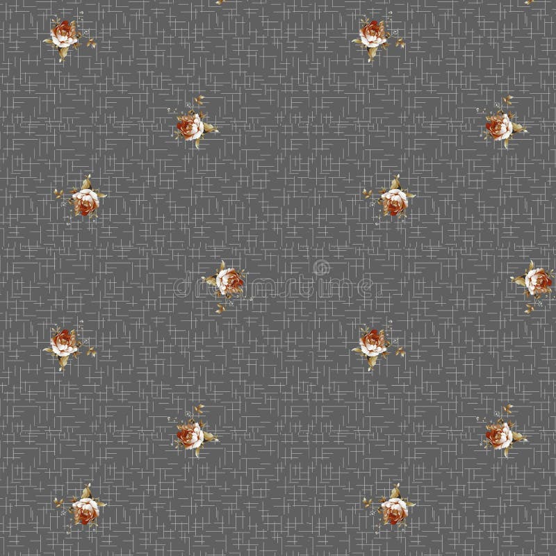 Small Floral Seamless Pattern Background Images Stock Illustration ...