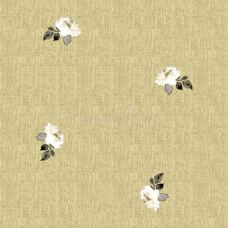 Small Floral Seamless Pattern Background Images Stock Illustration ...