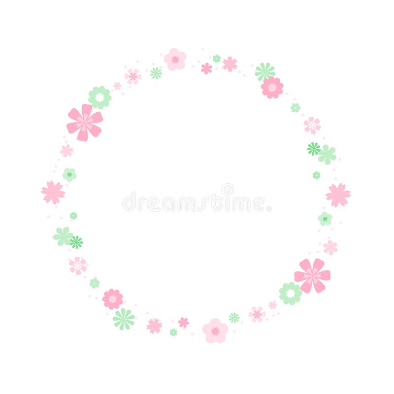 Small Flowers frame stock vector. Illustration of vector - 219177348