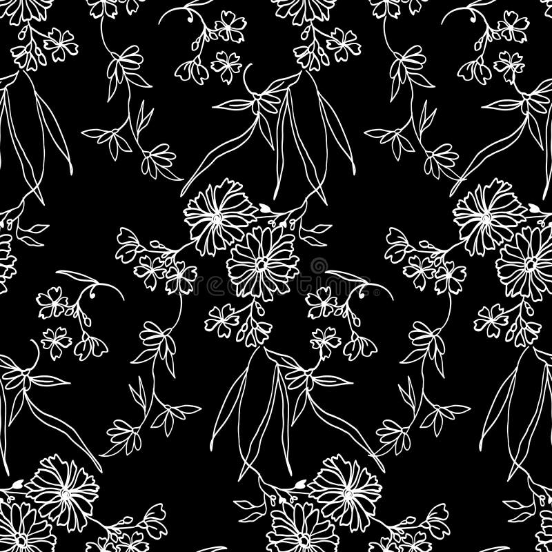 Small flowers pattern 008 stock vector. Illustration of tiny - 64799669