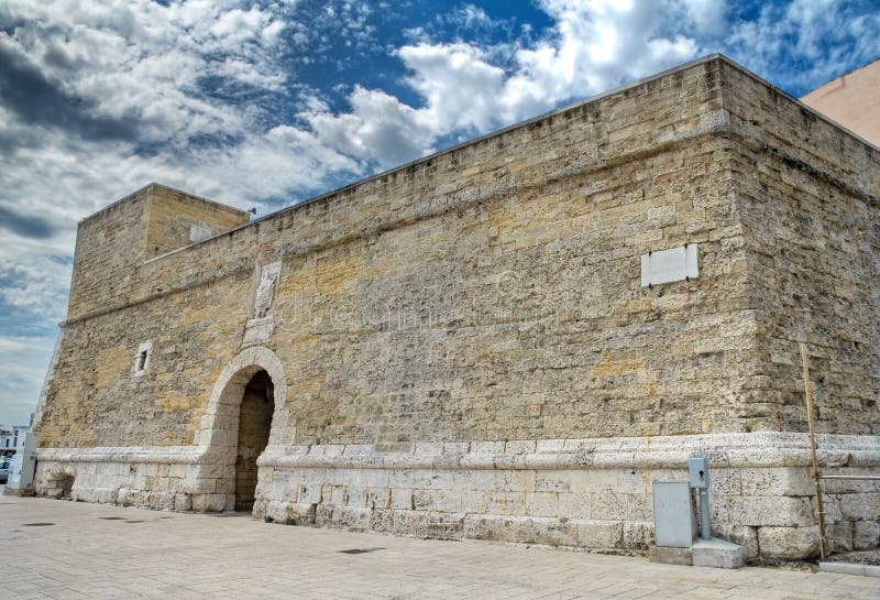 Small fort. Bari. Apulia stock image. Image of brickwall - 14587187
