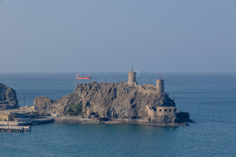 Small Fort on the Coast of Oman Editorial Stock Image - Image of muscat ...